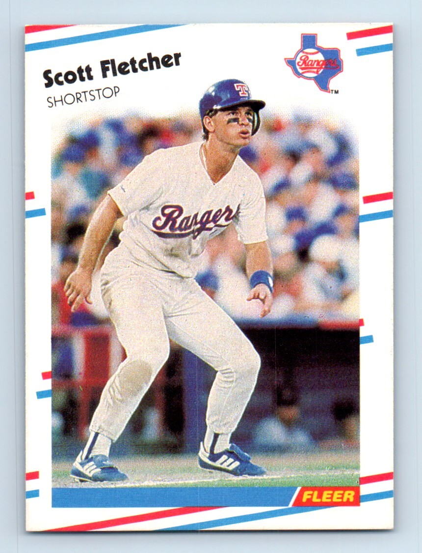 1988 Fleer Scott Fletcher Texas Rangers #466 | eBay