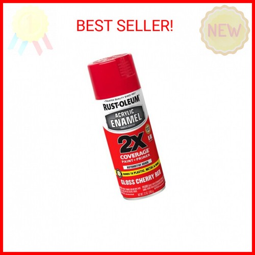 Rust-Oleum 271920 Acrylic Enamel 2X Spray Paint, 12 oz, Gloss Cherry ...