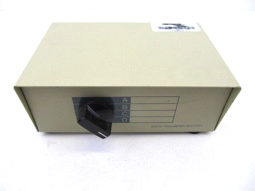4 PORT MANUAL DATA SWITCH BOX SERIAL PORT RS232 D25 4-way Multiport ...