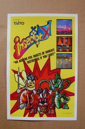 Insector X Arcade Flyer Video Game promotional poster | eBay