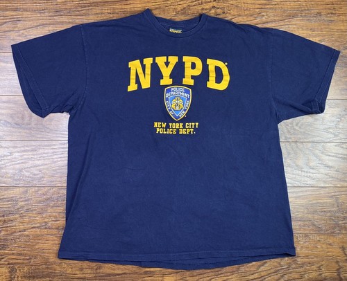 Vintage NYPD New York Police Dept t shirt Men's XL Navy Blue N1 | eBay