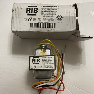 RIB Transformer TR40VA004 40va Pri-120/208/240/277 Sec-24vac | eBay