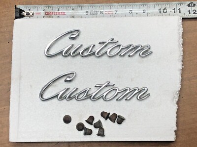 67-72 Ford F-250 - CUSTOM EMBLEM emblems pair - F100 bed fender decal ...