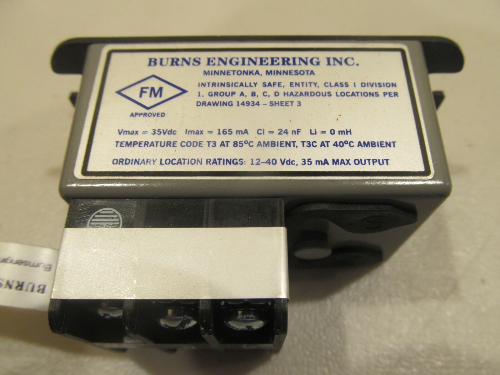 Burns TL21 RTD Transmitter Range -200 - 0 Degree C. New, Unused No Sign ...