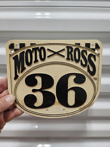 Vintage Ross Bicycle Moto X Ross Bmx Tag Number Plate Motocross | eBay