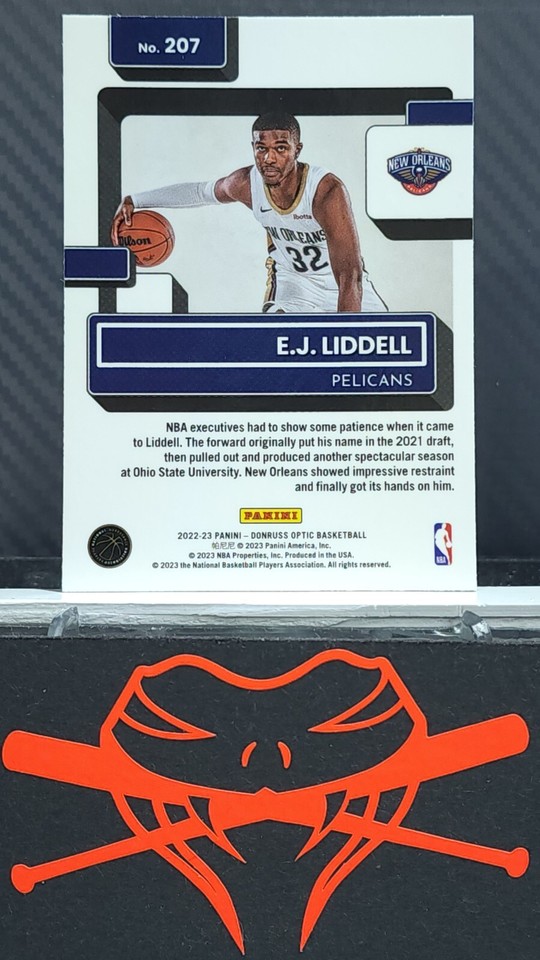 E.J. Liddell 2022-23 Donruss Optic RATED ROOKIE #207 - Pelicans RC | eBay