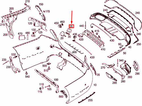 NEW MB E W213 REAR BUMPER TOW EYE UPPER PART COVER A21388533019999 OEM ...