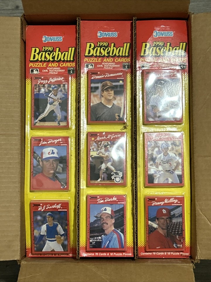 Blister Rack Case 1990 Donruss display ( 48 Pks ) 78 cards per Sealed ...