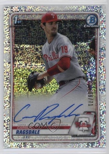 2020 Bowman Draft Chrome Picks Sparkle Refractor /71 Carson Ragsdale ...