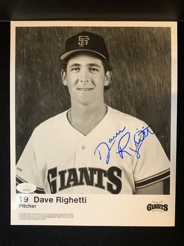 Dave Righetti Signed 8x10 Photo Autograph San Francisco Giants JSA Auto ...