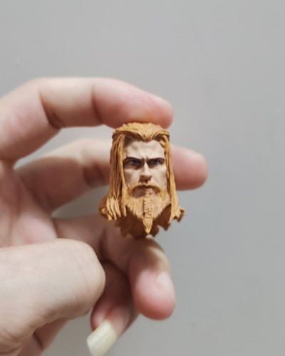 1/12 Painted Fat Viking Thor Head Sculpt Fit 6'' ML Action Figure | eBay