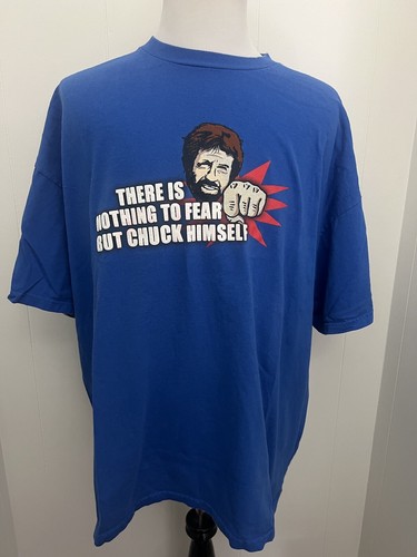 Chuck Norris Funny Vintage T Shirt Mens 3XL Nothing to Fear but Chuck ...