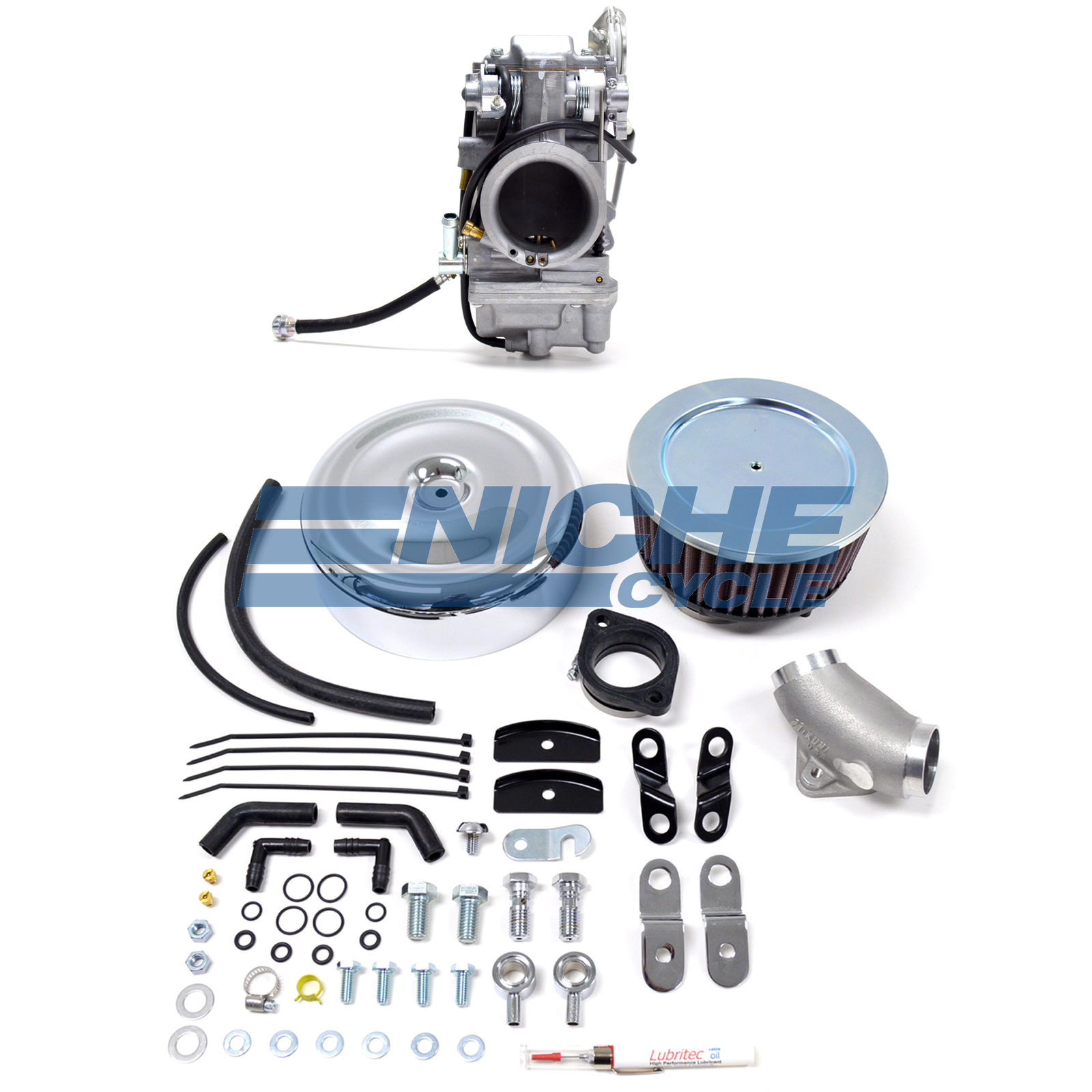 Mikuni High Performance HSR45-2 45mm Total Carburetor Kit Big Twin Evo ...