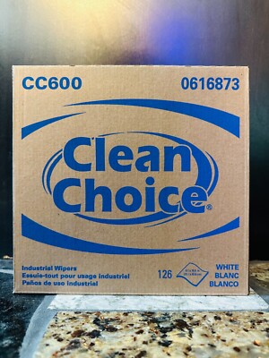 Clean Choice Industrial Wipers Janitorial Wipes White 126 CC600 - Lots ...