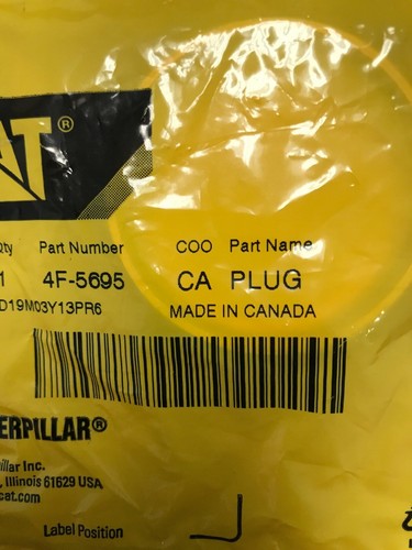4F-5695; 4F5695 CAT PLUG | eBay