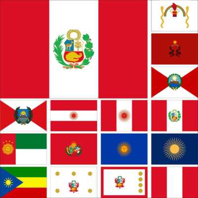 Peru Flag Inca Empire Tupac Amaru Tacna Regiment President Minister of ...