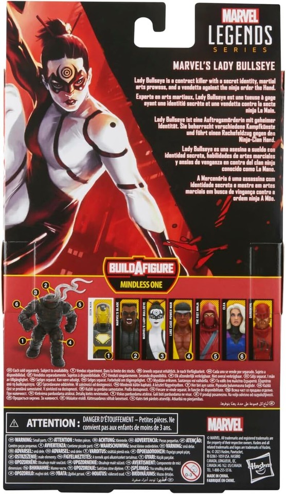Hasbro Marvel Legends Series Marvels Lady Bullseye, Marvel Knights 6 ...