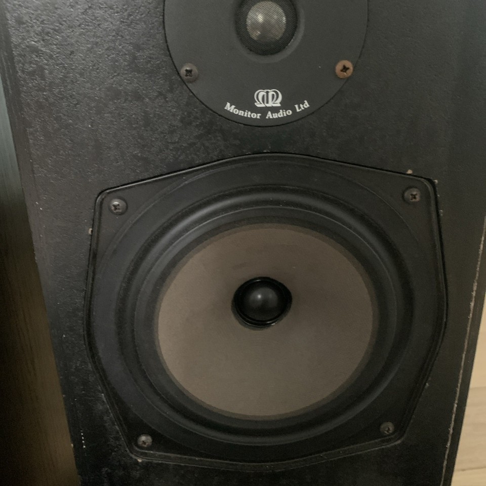 Vintage MONITOR AUDIO R352 Black Speakers Made In England | eBay UK