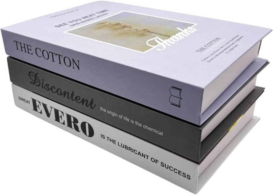 3 Pcs Decorative Books for Home décor,Fake Books for Display, Office ...