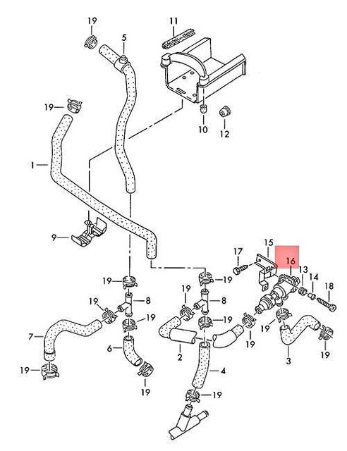 Genuine VOLKSWAGEN Valve NOS VW CARAVELLE EuroVan TRANSPORTER Syncro ...