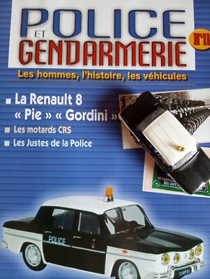 POLICE POLIZEI POLICIA POLIZIA POILIT HACHETTE 11 NOREV RENAULT 8 PIE ...