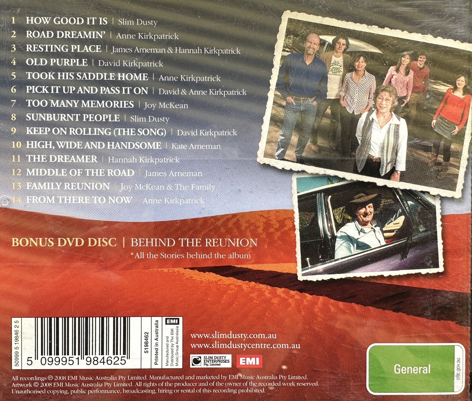 Slim Dusty Family | Reunion (DELUXE CD/DVD) | Colly Dolly Lifestyle ...
