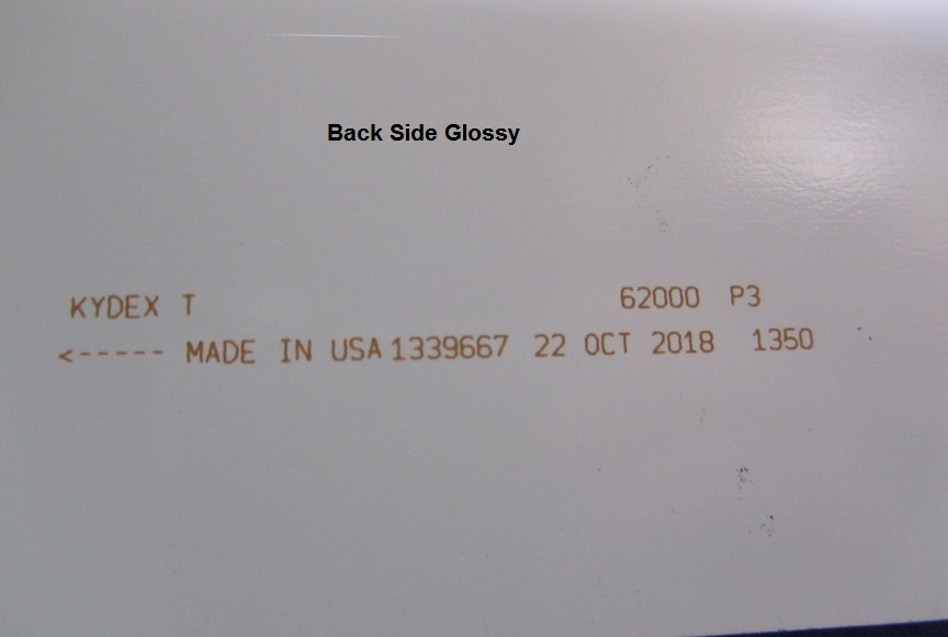 Kydex T Sheet Pewter White P3 Texture 3/16" Thick x 24" Wide x 48 ...