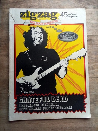 Zigzag magazine #45 from 1974 - Grateful Dead, Bruce Springsteen, Bert ...