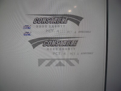 Hood County Texas Constable Pct 4 Pick UP Truck Decals 1:24 | eBay