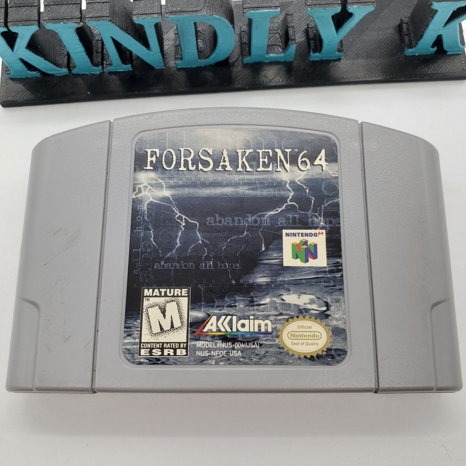 Forsaken 64 (Nintendo N64) Authentic Cartridge Tested Working Retro VTG ...