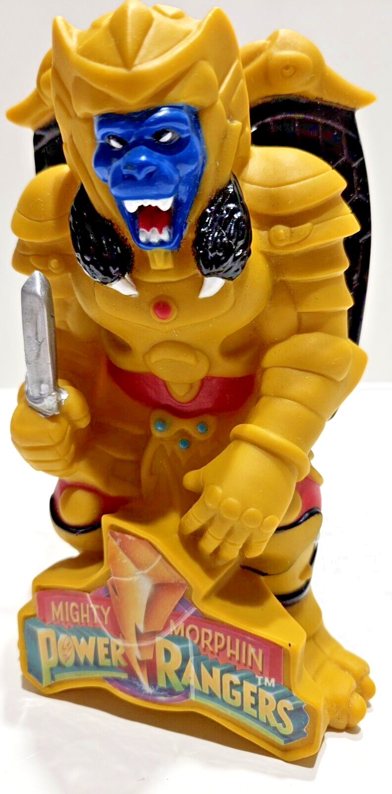 Vintage 1994 Saban 7” Vinyl Mighty Morphin Power Rangers Goldar Coin ...
