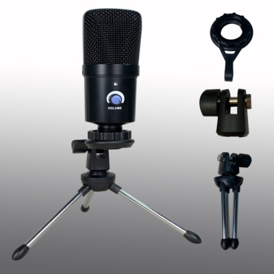 Pro Condenser USB Microphone Kit Complete Set For Studio Recording PC ...