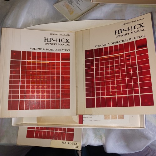 Vintage HP-41CX Scientific Calculator + Math/Stat Pac WORKING TESTED ...