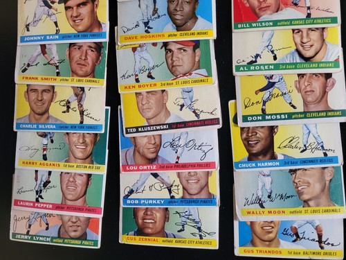 1955 Topps Baseball Card Lot - 37 Different - Includes Five New York ...