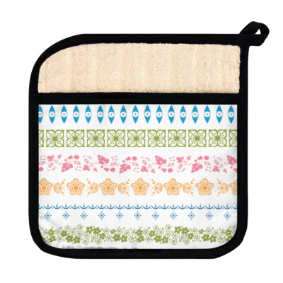 Vintage inspired Pyrex Pot Holder with Pocket | eBay
