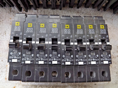 Square D EGB14020, 20 Amp, 277 Volt, 35 kA 277 V AC 35 kA 240 V AC 65 ...