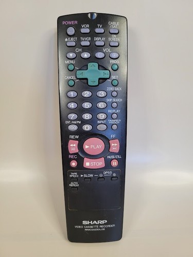 SHARP Video Cassette Recorder VCR Remote Control RRMCG0235AJSB | eBay
