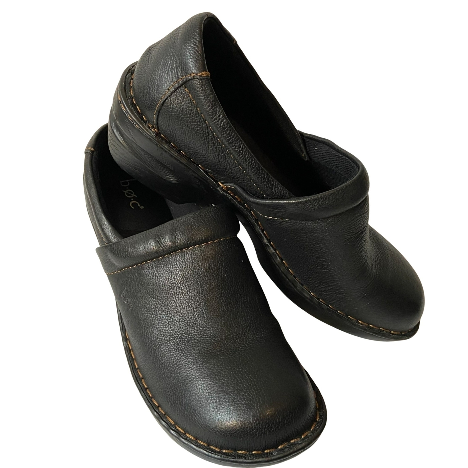 BOC Born Concept BC3632 Womens Black Pebble Leather Clogs Shoes Sz 11 ...