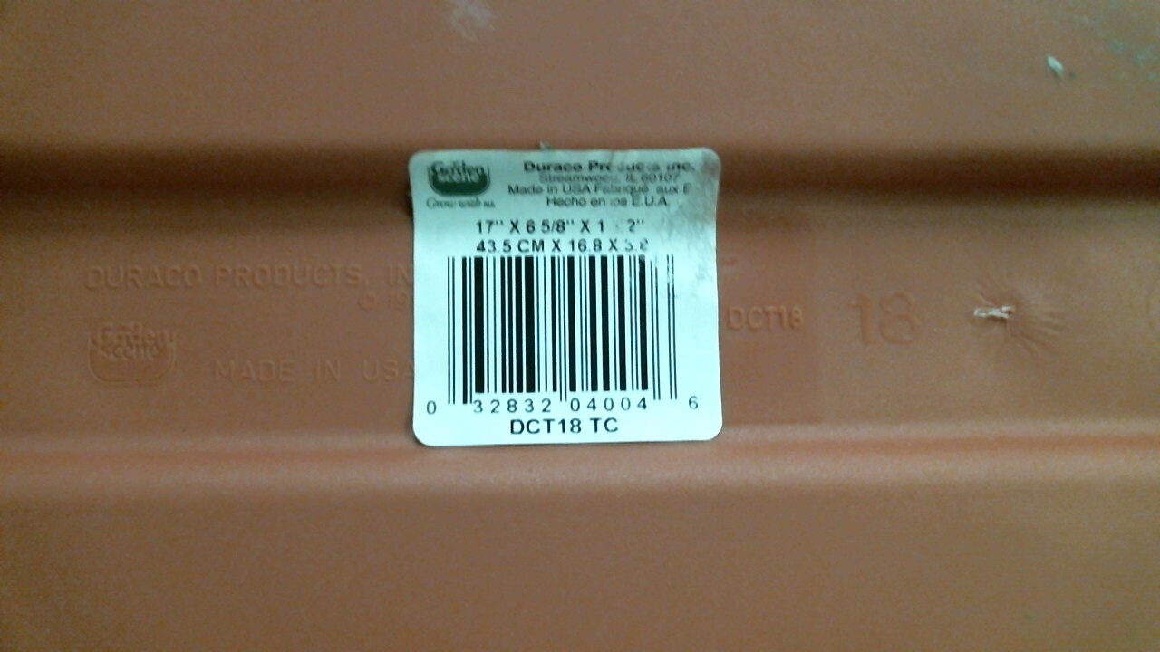 Duraco Garden Scene 17" Flower Box Tray Terra Cotta Color Lot Of 2 FREE ...