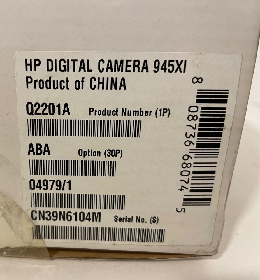 HP PhotoSmart 945 5.3MP 56x Zoom Digital Camera Q2201A Brand NEW | eBay