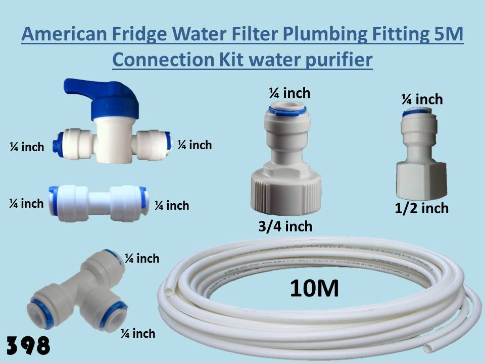 American Fridge Water Purifier Filter - Plumbing Connection + Fitting ...