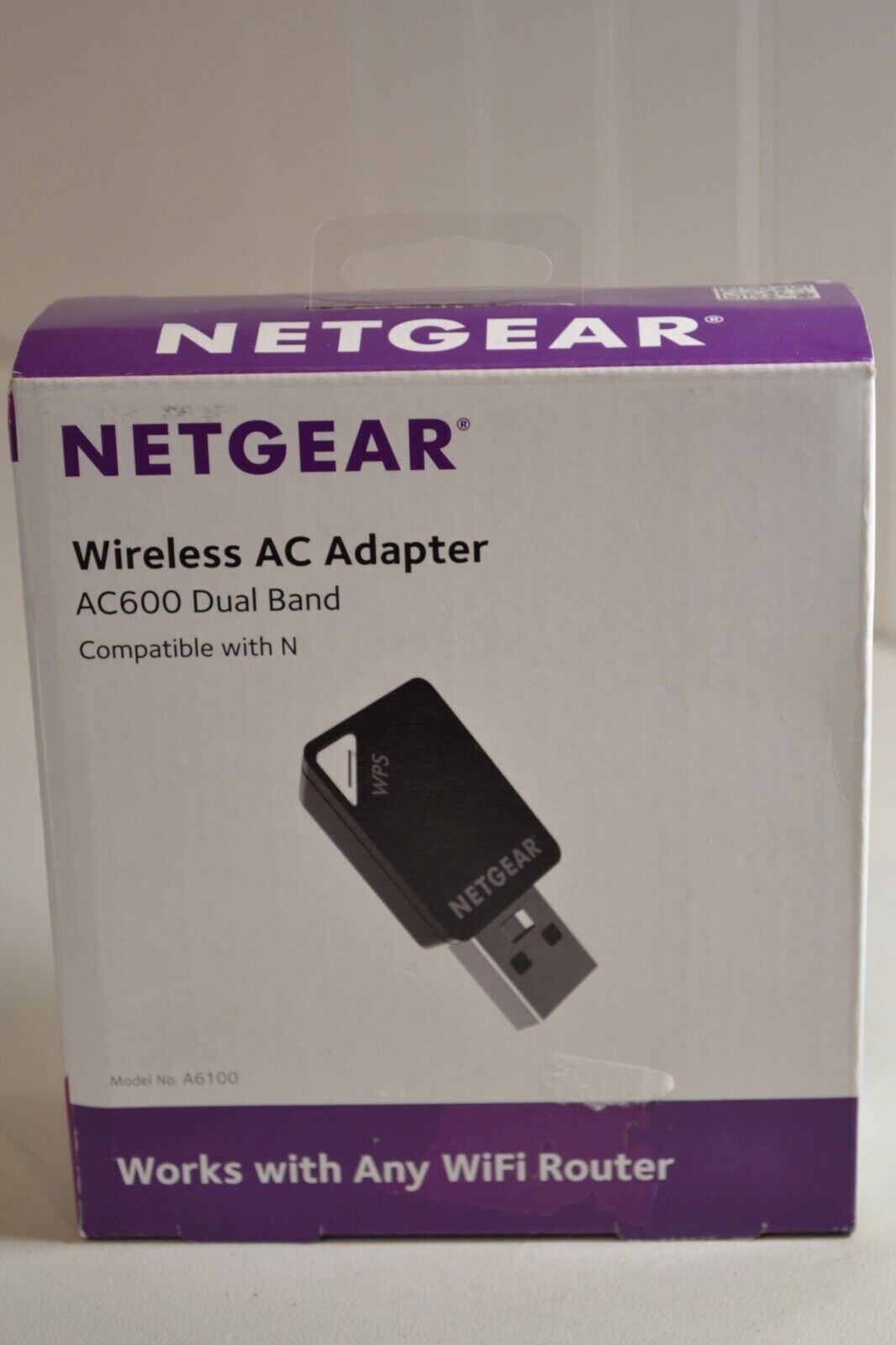 NETGEAR Wireless AC Adapter AC600 Dual Band WiFi USB Adapter A6100 ...
