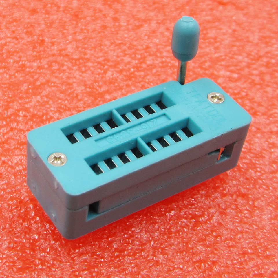 2PCS ZIF 16-pin 16 Pins Test Universal IC Socket 16 Pin DIP | eBay