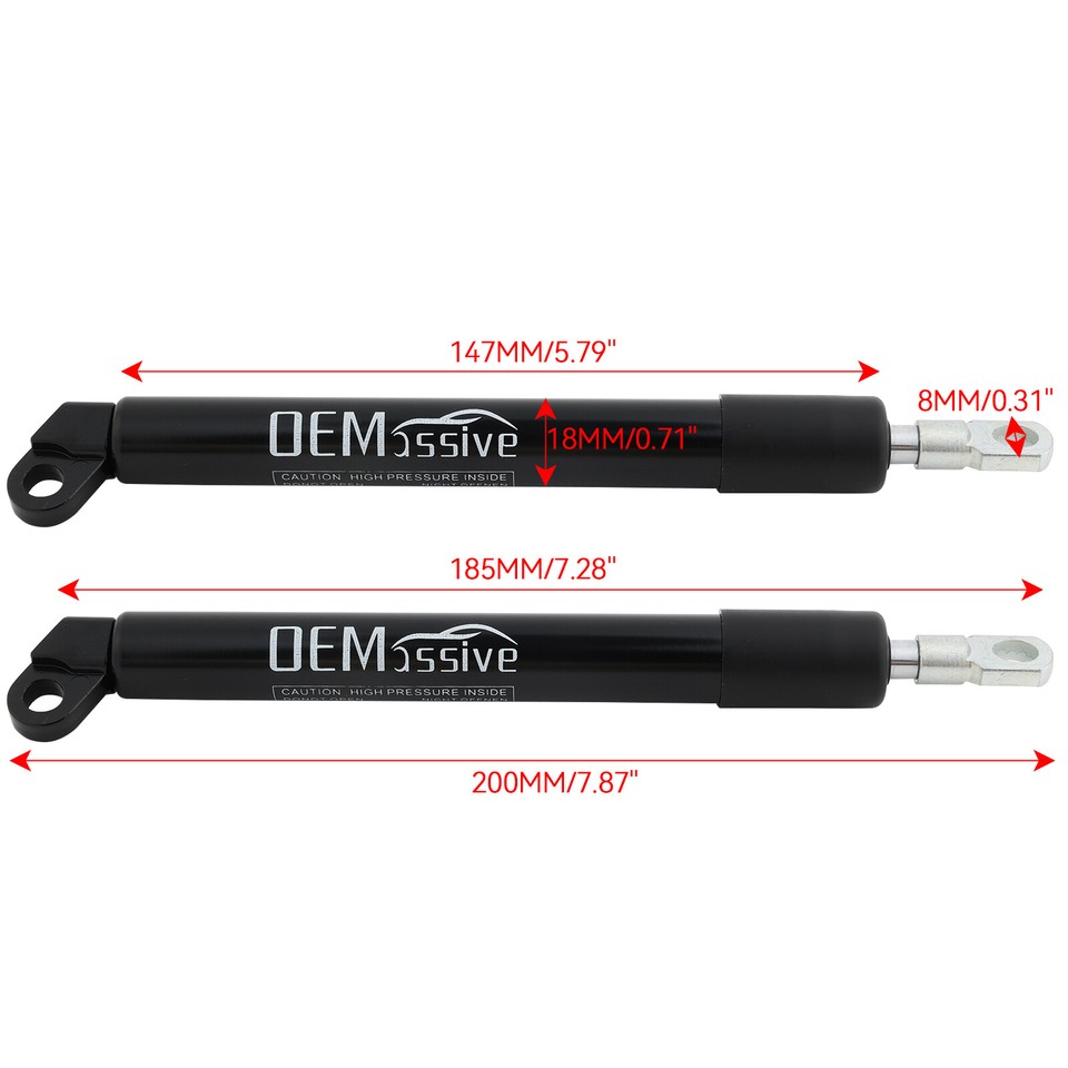 Pair Tailgate Assists Slow Down Gas Struts FOR Holden Colorado 2012 ...