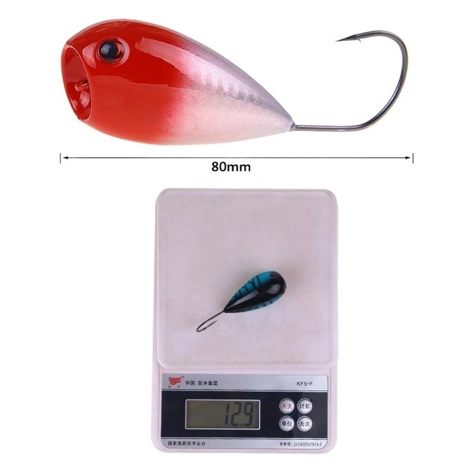 Topwater Popper Floating Bait 3D Eyes Floating Design Buoyant Movement ...
