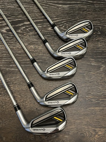 TaylorMade RBladez 4-7 9 Iron Set RocketFuel 85g Steel Shaft Stiff READ ...