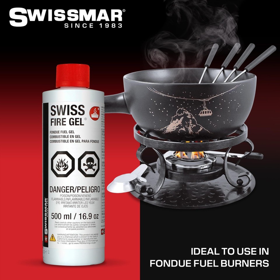 Swissmar Fire Gel Refill - Ideal for Fondue Fuel Burners & Portable ...