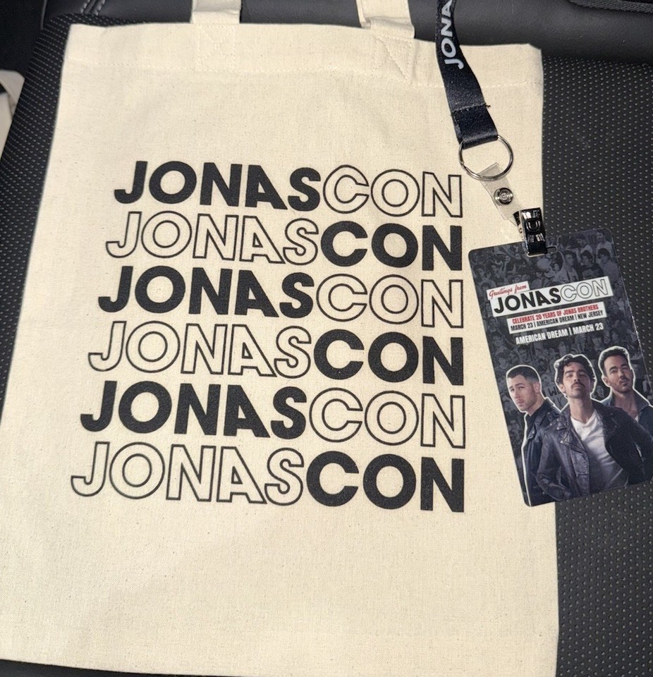Jonas Brothers “Jonas Con” 3/23/25 NJ Limited Edition Tote Bag ...
