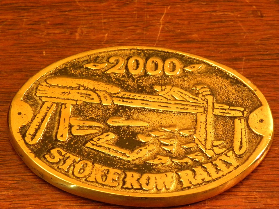 Stoke Row Steam Engine Rally 2000 Solid Brass Plaque (Plate, Car ...