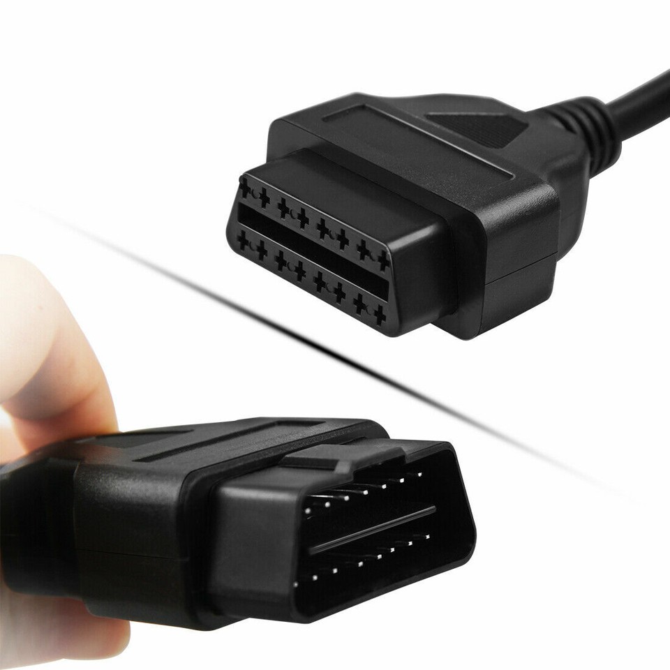 16 Pin 1.5M Male to Female OBD2 5ft Diagnostic Extension Adapter Cable ...